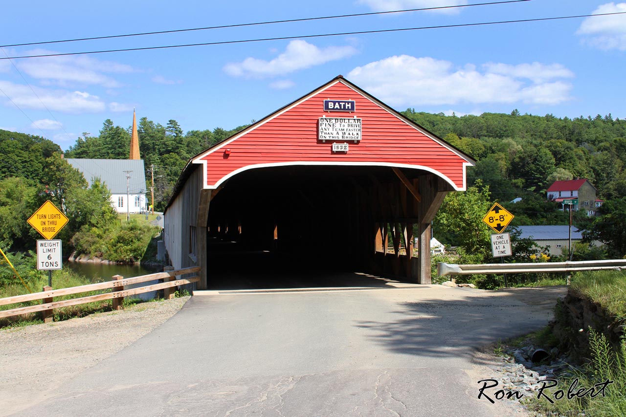 Bath Covered Bridge in Bath New Hampshire NH - Covered Bridges